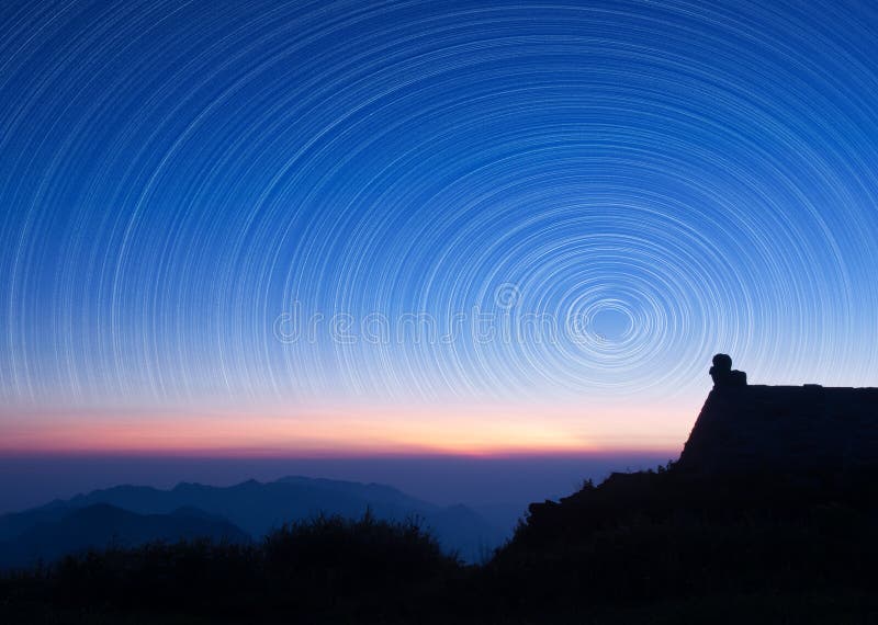 Star track stock image. Image of mountain, trajectory - 22070285