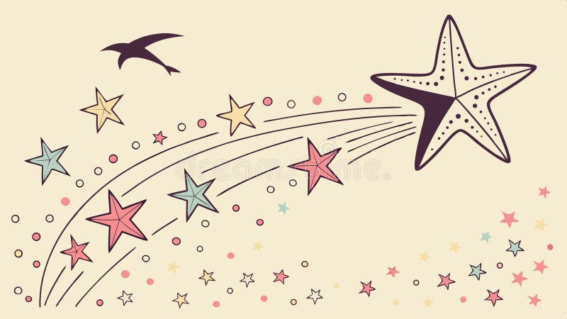 Star Trail Design, Shooting Star, Night Sky, Celestial Trail, Star Dust ...