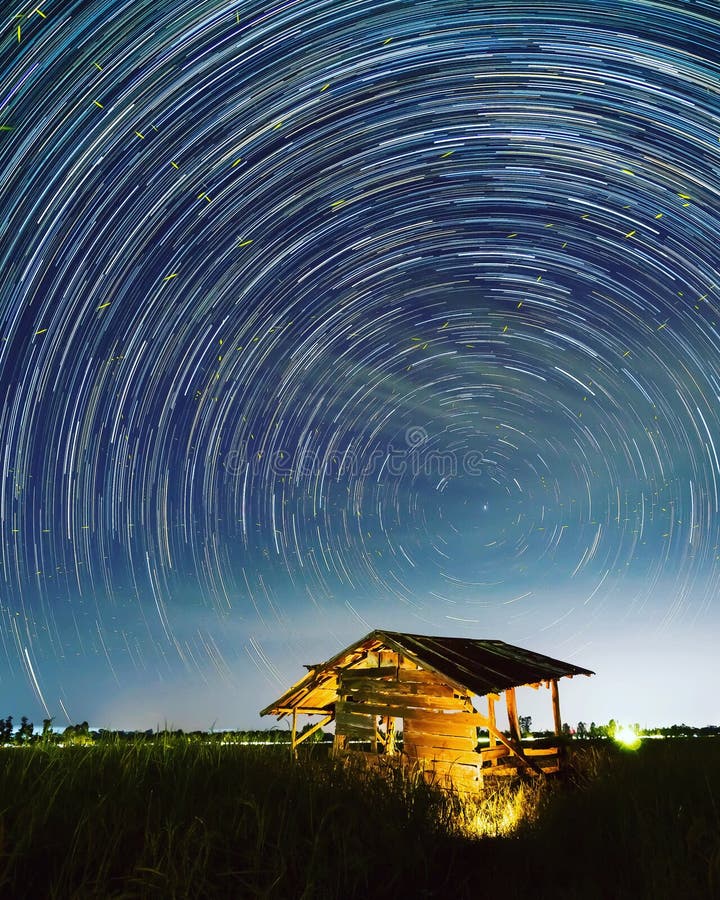 Star trail at the field stock image. Image of star, motion - 130724029