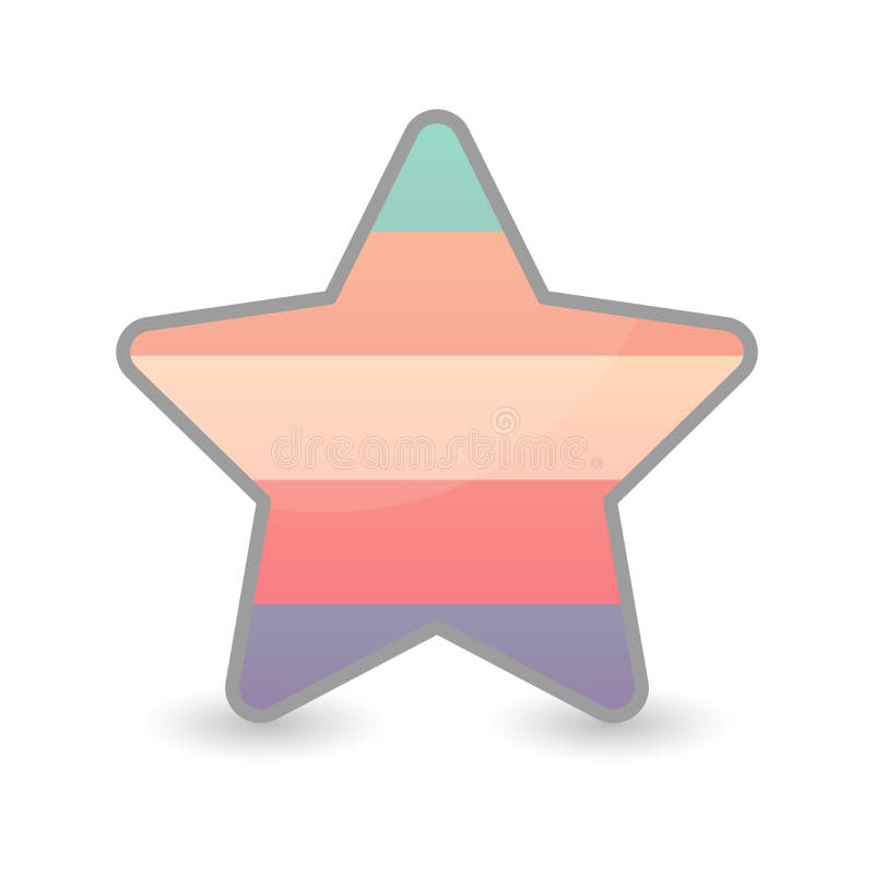 Star with a Transgender Pride Flag Stock Illustration - Illustration of ...