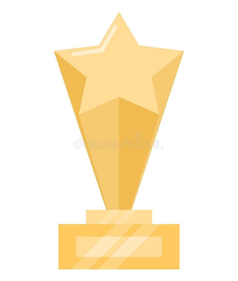 Star trophy design stock vector. Illustration of prize - 256290263
