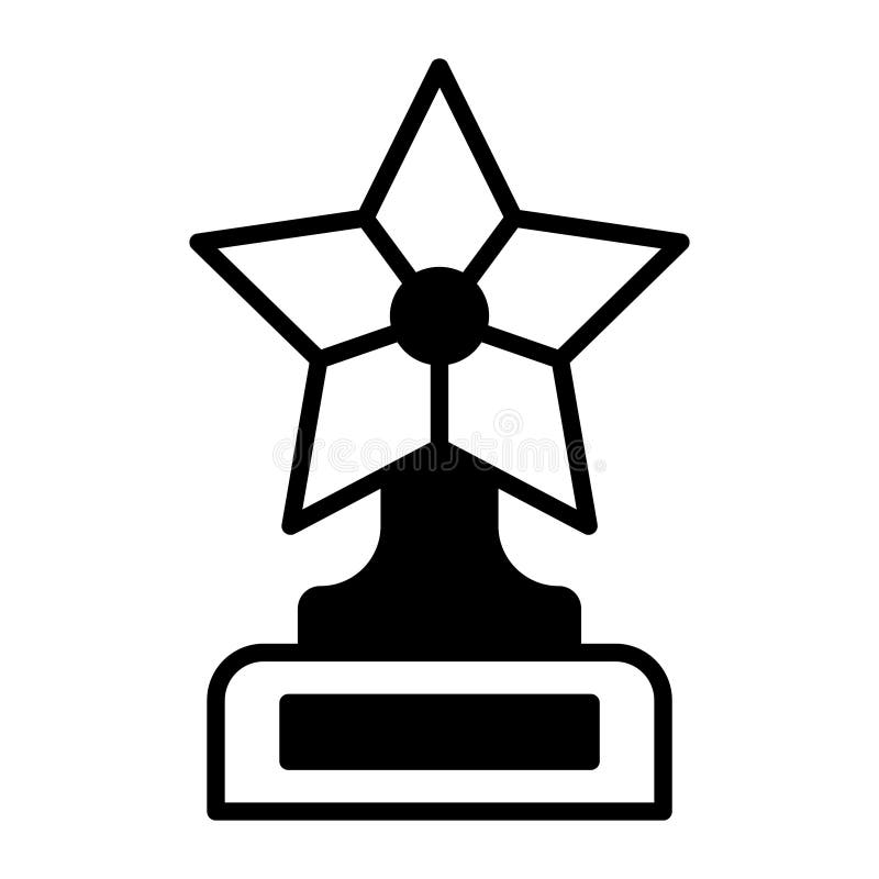 Star Trophy Vector Icon in Modern Design Style Stock Vector ...