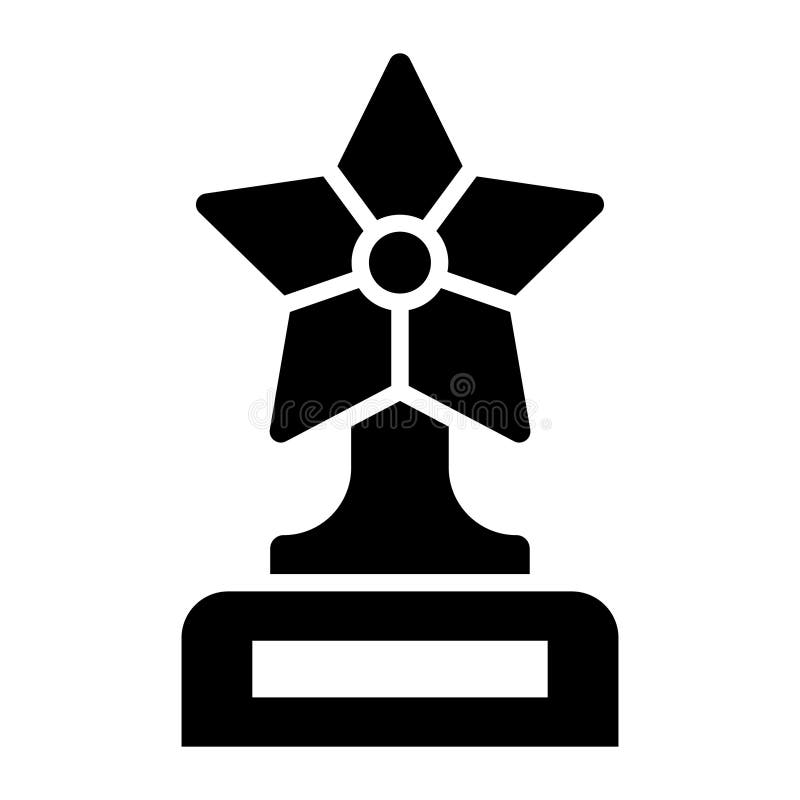 Star Trophy Vector Icon in Modern Design Style Stock Vector ...