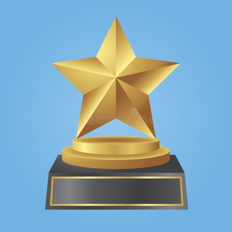 Star Trophy. Vector Illustration Decorative Design Stock Vector ...
