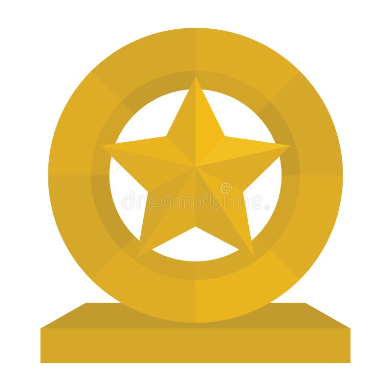 Star Trophy. Vector Illustration Decorative Design Stock Vector ...
