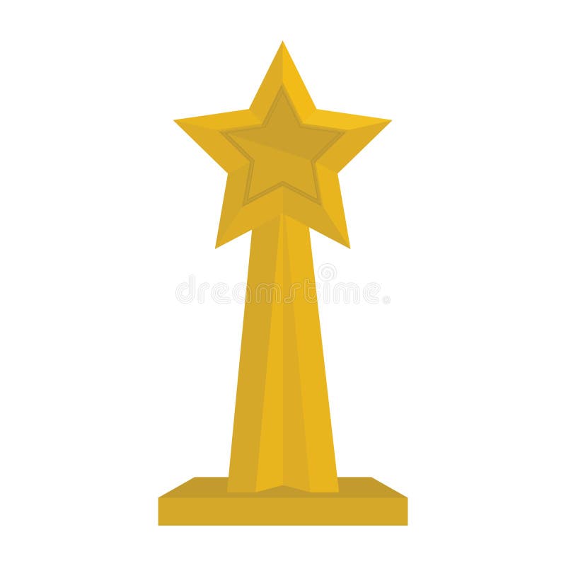 Star Trophy. Vector Illustration Decorative Design Stock Vector ...