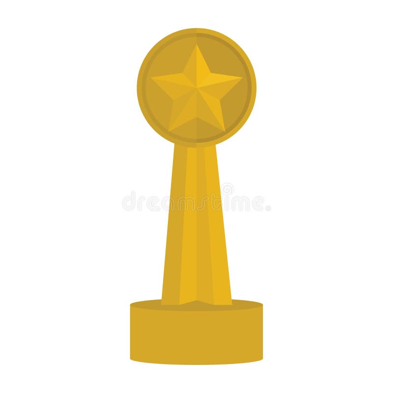 Star Trophy. Vector Illustration Decorative Design Stock Vector ...