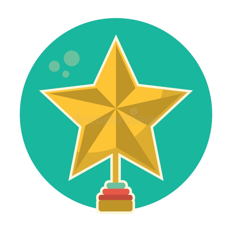 Star Trophy. Vector Illustration Decorative Design Stock Vector ...