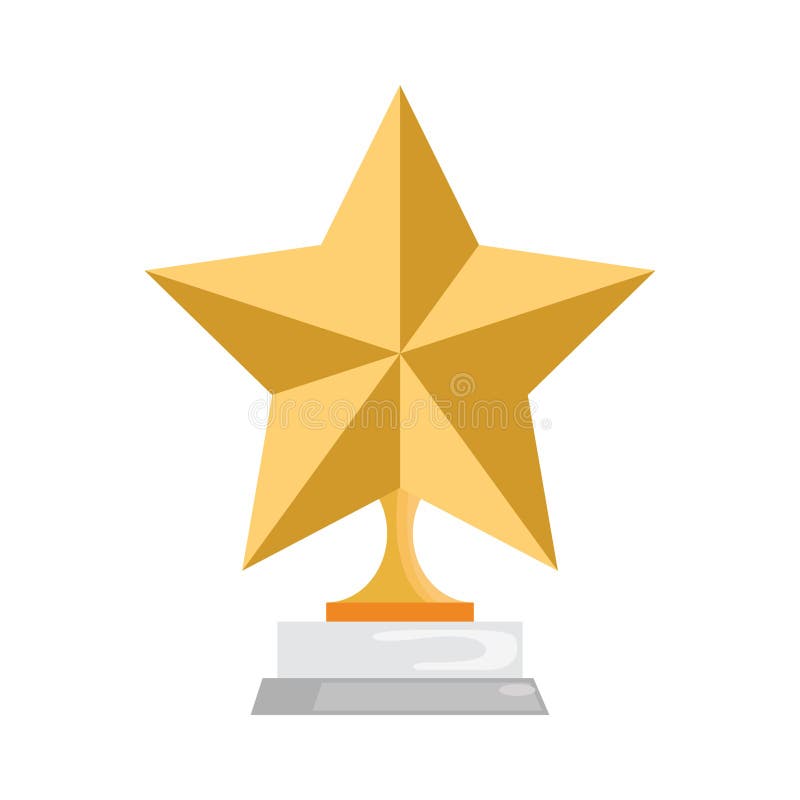 Star Trophy. Vector Illustration Decorative Design Stock Vector ...