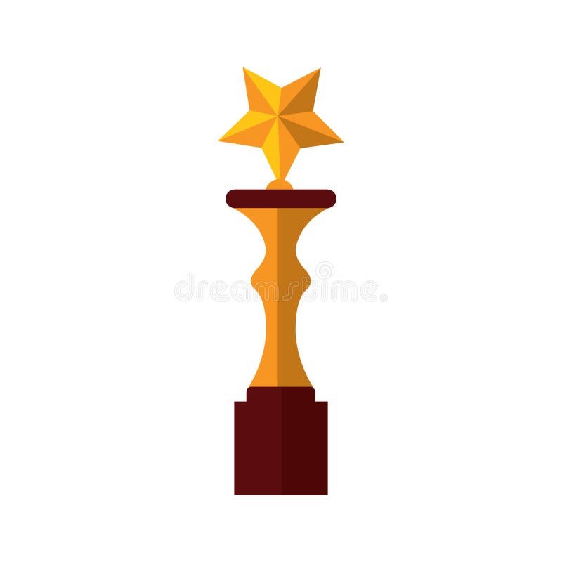 Star Trophy. Vector Illustration Decorative Design Stock Vector ...