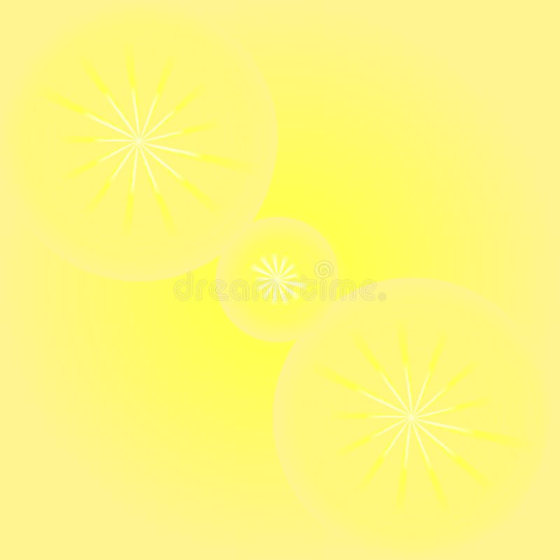 Star Twinkling, Sun Light Flickering, Sun Rays, Shine on a Yellow ...