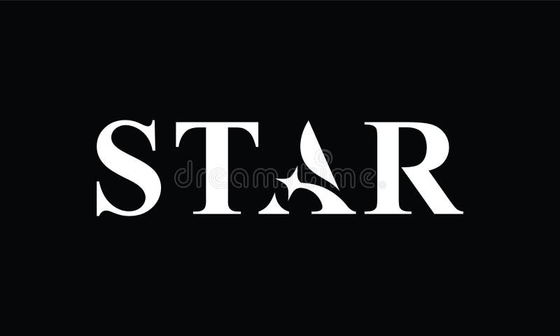 Star Typography Text Serif, Logo Design Inspiration Stock Illustration ...
