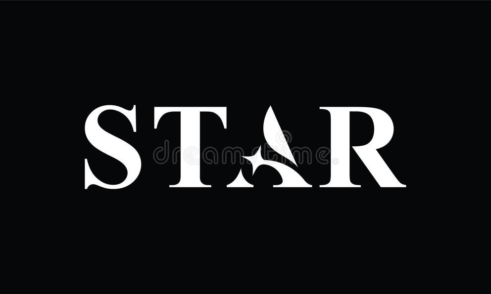 Star Typography Text Serif, Logo Design Inspiration Stock Illustration ...
