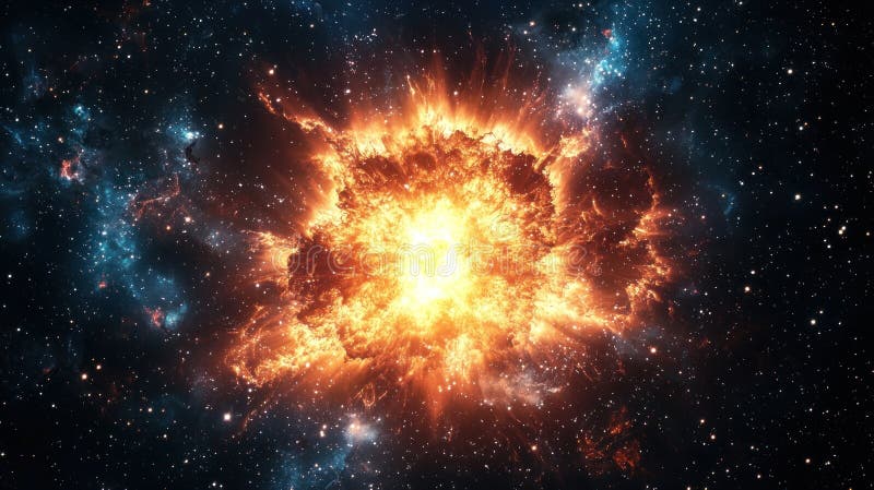 A Star Undergoing a Dramatic Supernova Burst Against a Dark Universe ...