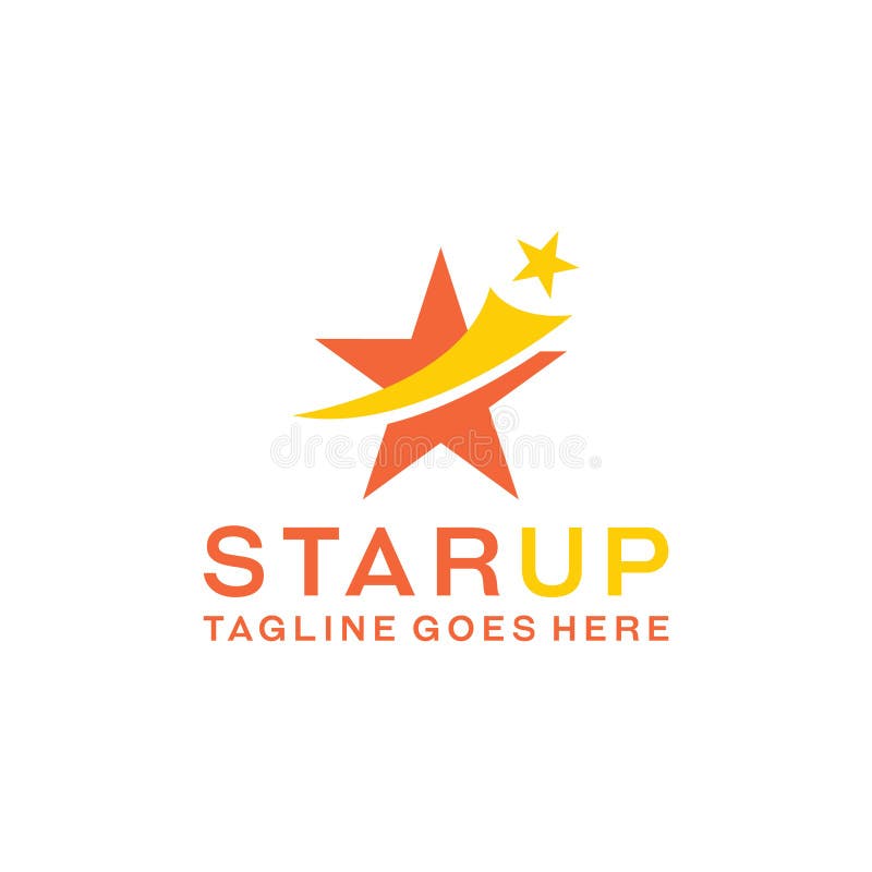 Star up logo vector stock vector. Illustration of emblem - 293517453