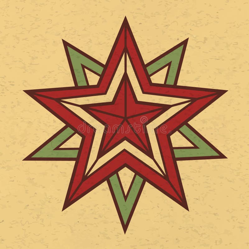 Star, Vector Geometric Illustration Stock Vector - Illustration of ...