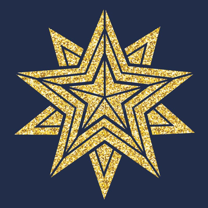 Star, Vector Geometric Illustration Stock Vector - Illustration of ...