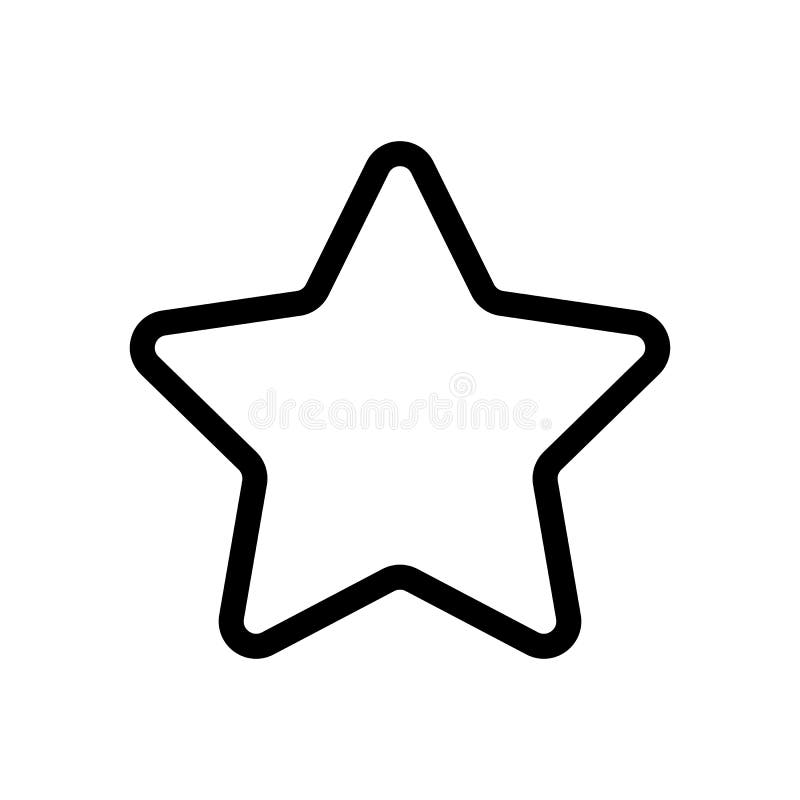 Star Outline Vector