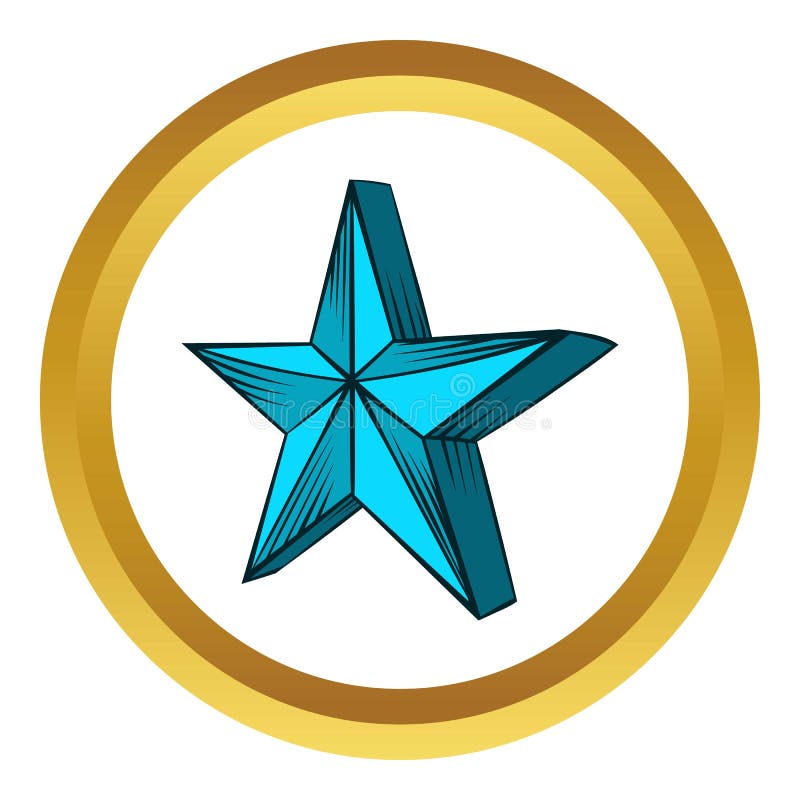 Star Vector Icon, Cartoon Style Stock Vector - Illustration of button ...