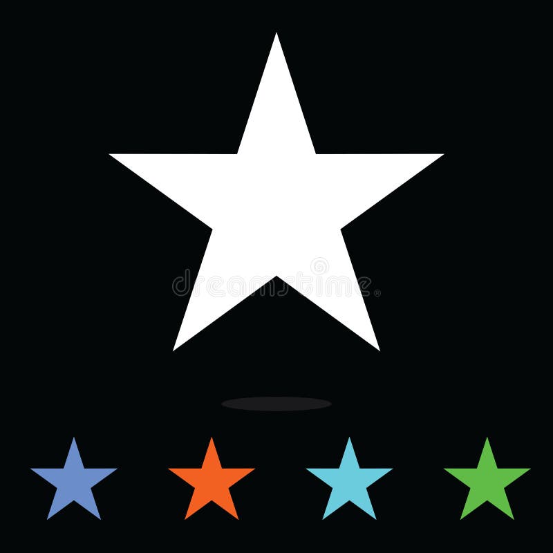 Star Vector Icon Isolated-05 Stock Illustration - Illustration of flat ...