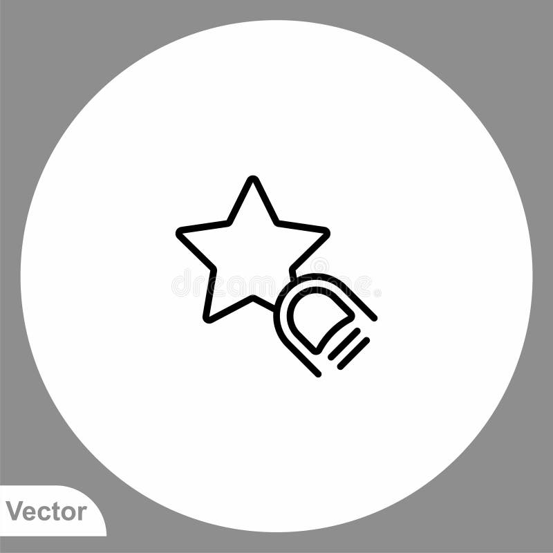 Star Vector Icon Sign Symbol Stock Vector - Illustration of rating ...