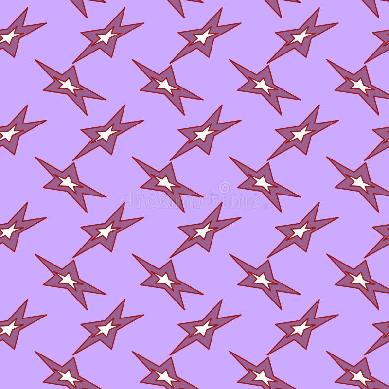 Star Vector Seamless Pattern Background. Art Continuous Abstract ...
