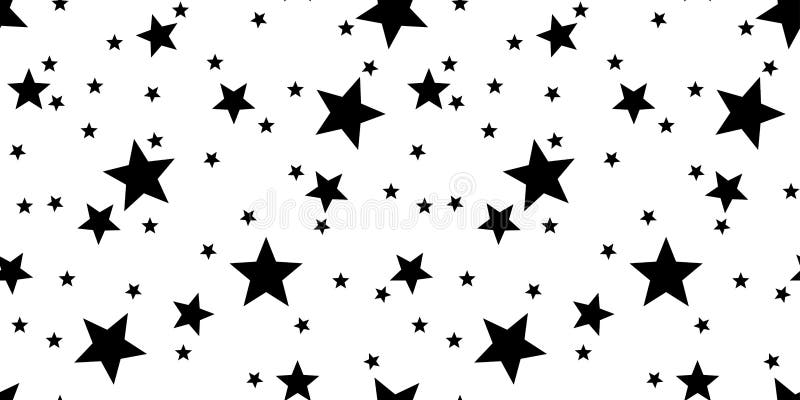 Star Vector Seamless Pattern Isolated Repeat Background Wallpaper Stock ...
