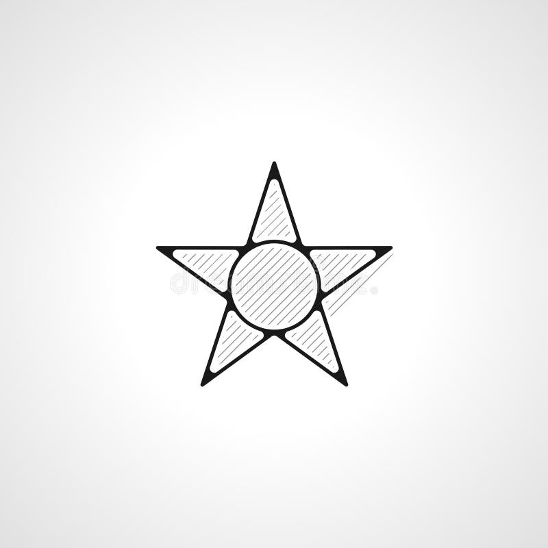 Star Thin Line Icon. Star Thin Line Icon Stock Vector - Illustration of ...