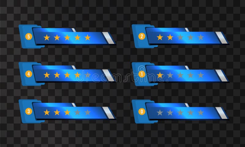 Star Vote Template for Your Interface. Vector Template. Stock Vector ...