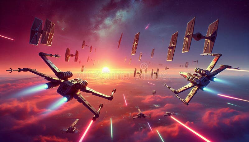 Star Wars Galactic Battle stock illustration. Illustration of battle ...