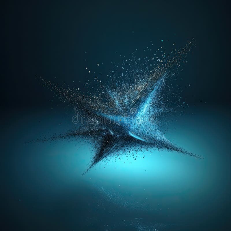 Star from Water Splash Isolated on White Stock Illustration ...