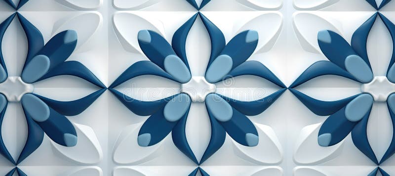 Star Wave Motif Pattern Wall Background Stock Illustration ...