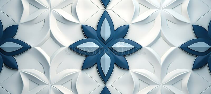 Star Wave Motif Pattern Wall Background Stock Illustration ...