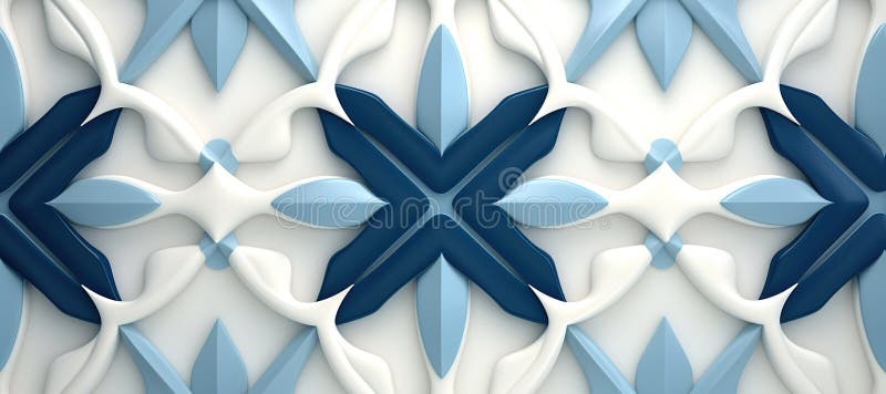 Star Wave Motif Pattern Wall Background Stock Illustration ...