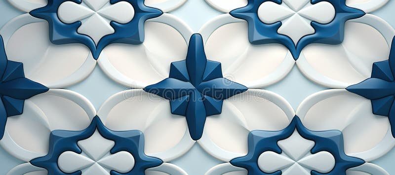 Star Wave Motif Pattern Wall Background Stock Illustration ...