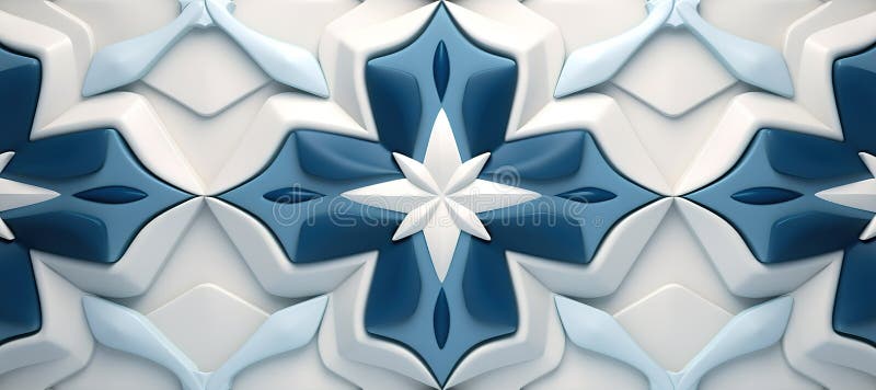 Star Wave Motif Pattern Wall Background Stock Illustration ...