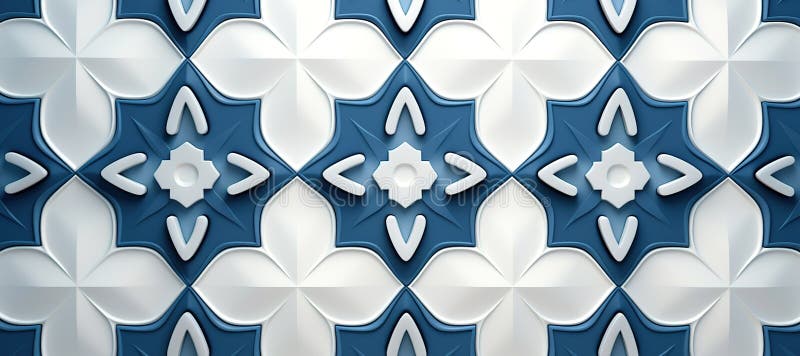 Star Wave Motif Pattern Wall Background Stock Illustration ...