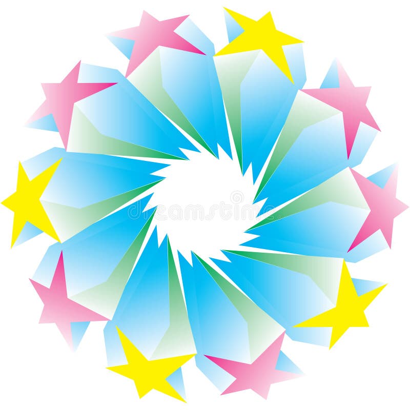 Star Wheel stock illustration. Illustration of stars - 19143463