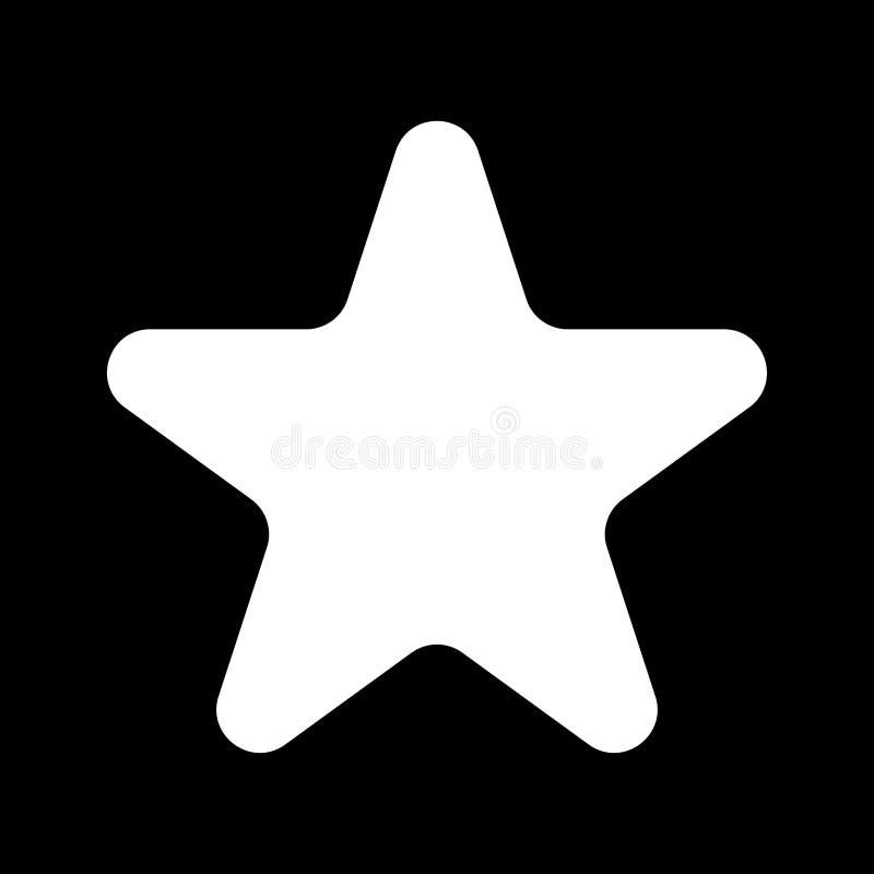 Star white color icon . stock vector. Illustration of symbol - 98345599