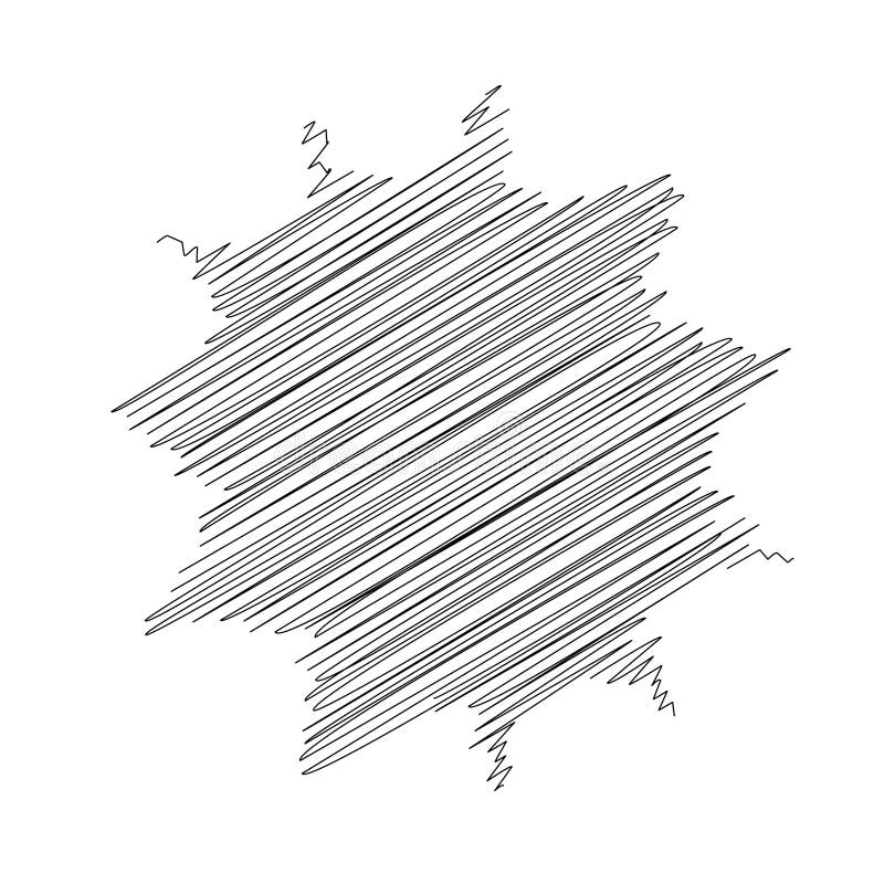 Star Wiith Scribble, Sketchy, Doodle Effect Pattern Stock Vector ...