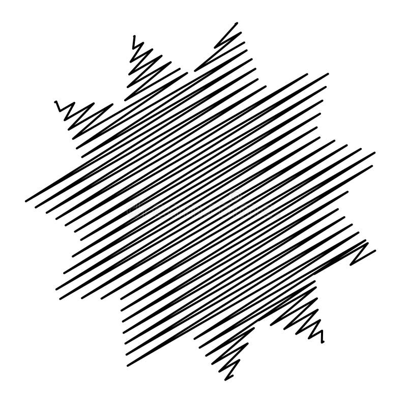 Star Wiith Scribble, Sketchy, Doodle Effect Pattern Stock Vector ...