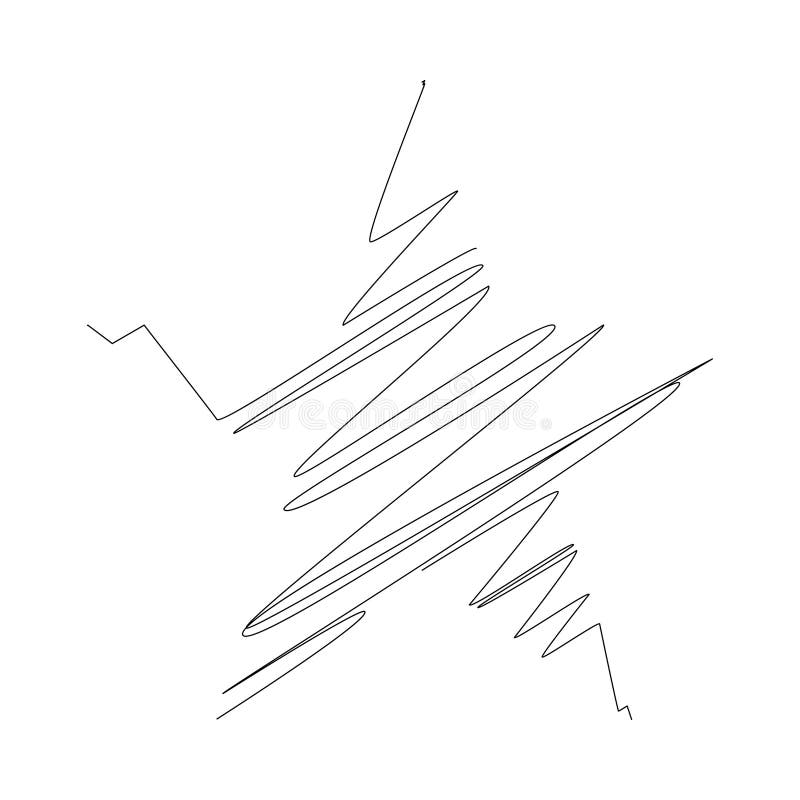 Star Wiith Scribble, Sketchy, Doodle Effect Pattern Stock Vector ...