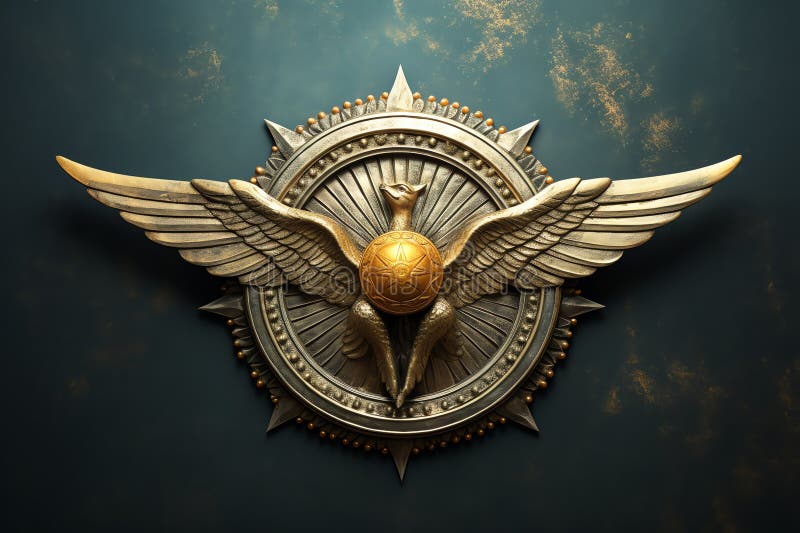 Star and Winged Disk Symbolizing Various Deities Illustration Photo ...