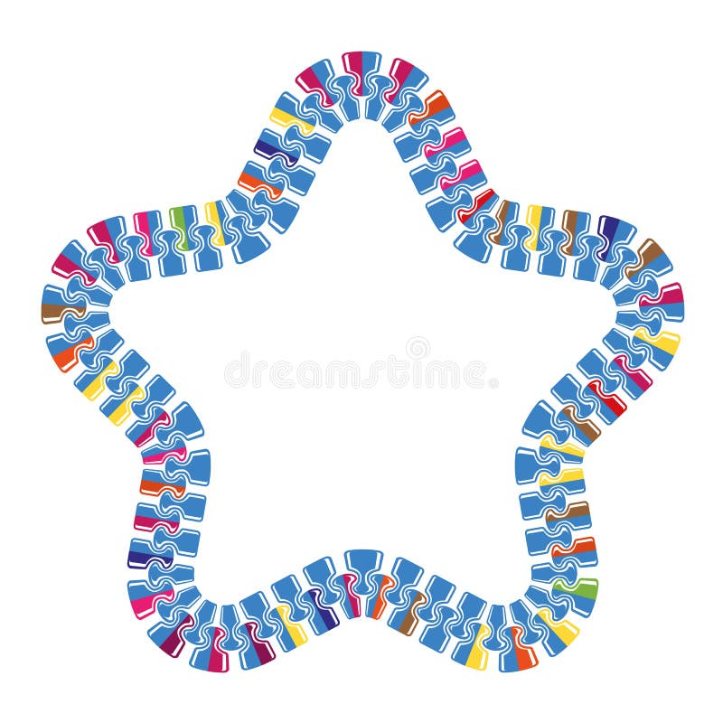 Star Zip Icon. Simple Illustration Colorful Icom Stock Illustration ...