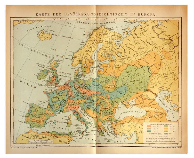 Stara populaci mapa Europa fotografia editorial. Obraz złożonej z ...