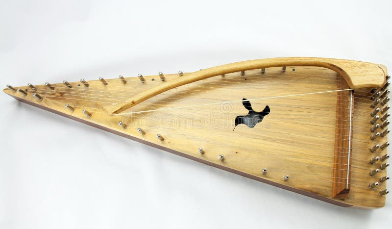 Stara psalterion harfa obraz stock. Obraz złożonej z lyrebird - 37249173