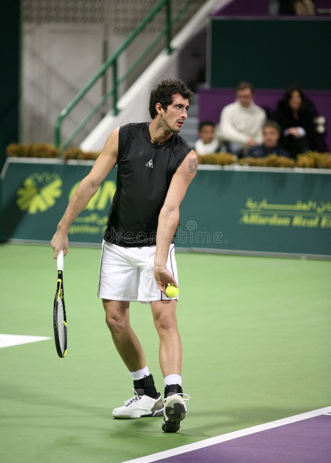 Starace Playing at the Qatar Open Editorial Image - Image of mideast ...