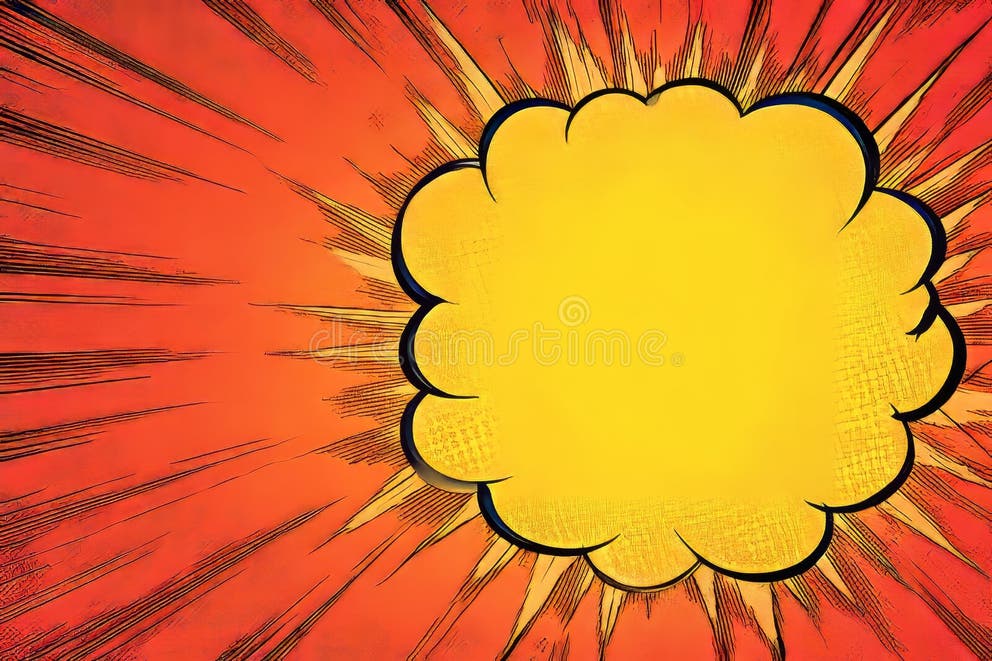 Starburst Bubble Ready for Your Text. Stock Photo - Image of cartoon ...