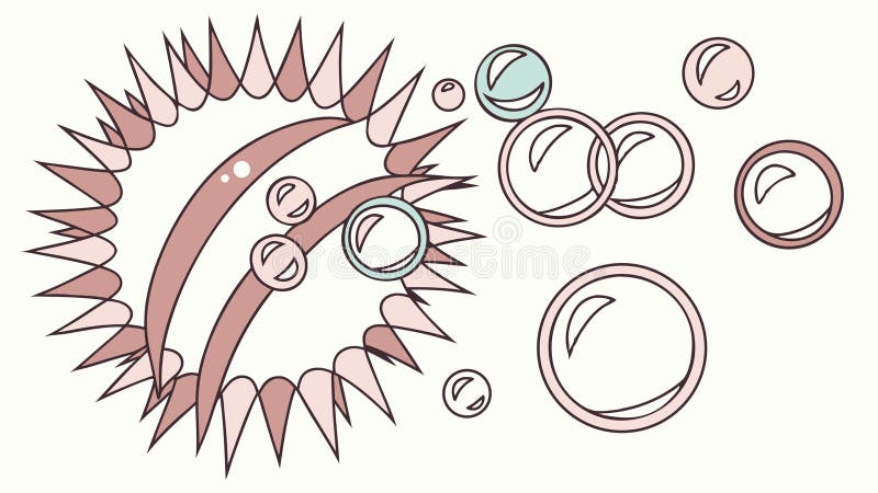 Starburst and Bubbles, Energetic and Playful Design. Vector Design ...