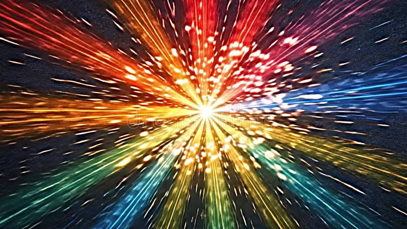 The Starburst Colorful Burst Pattern Bursts Smoothly, Generative AI ...